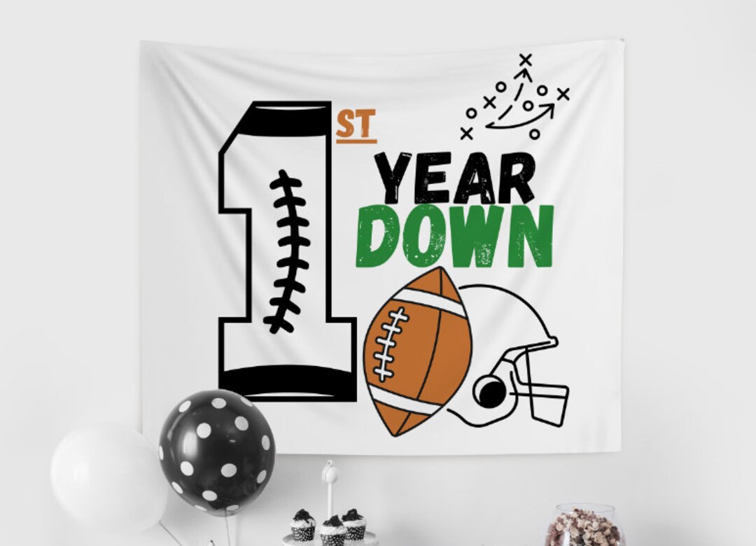 Football Birthday Banner 1st Birthday Football Theme First - Etsy