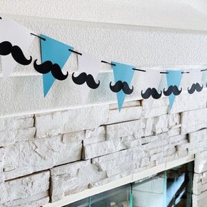 Mustache Banner Mustache Party Mustache Party Decorations Little Man Oh ...