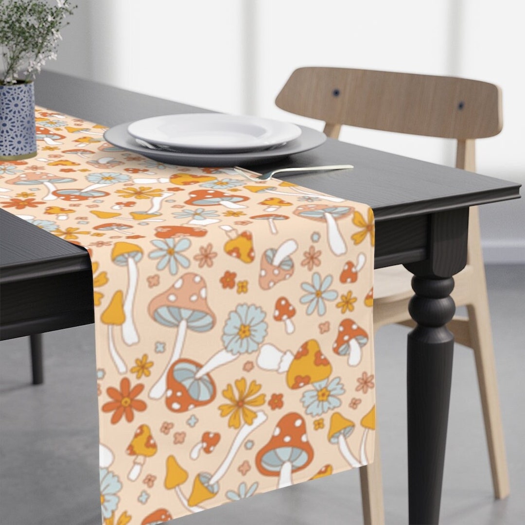 Two Groovy Table Runner 2 Groovy 70s Birthday Decor Peace Birthday ...