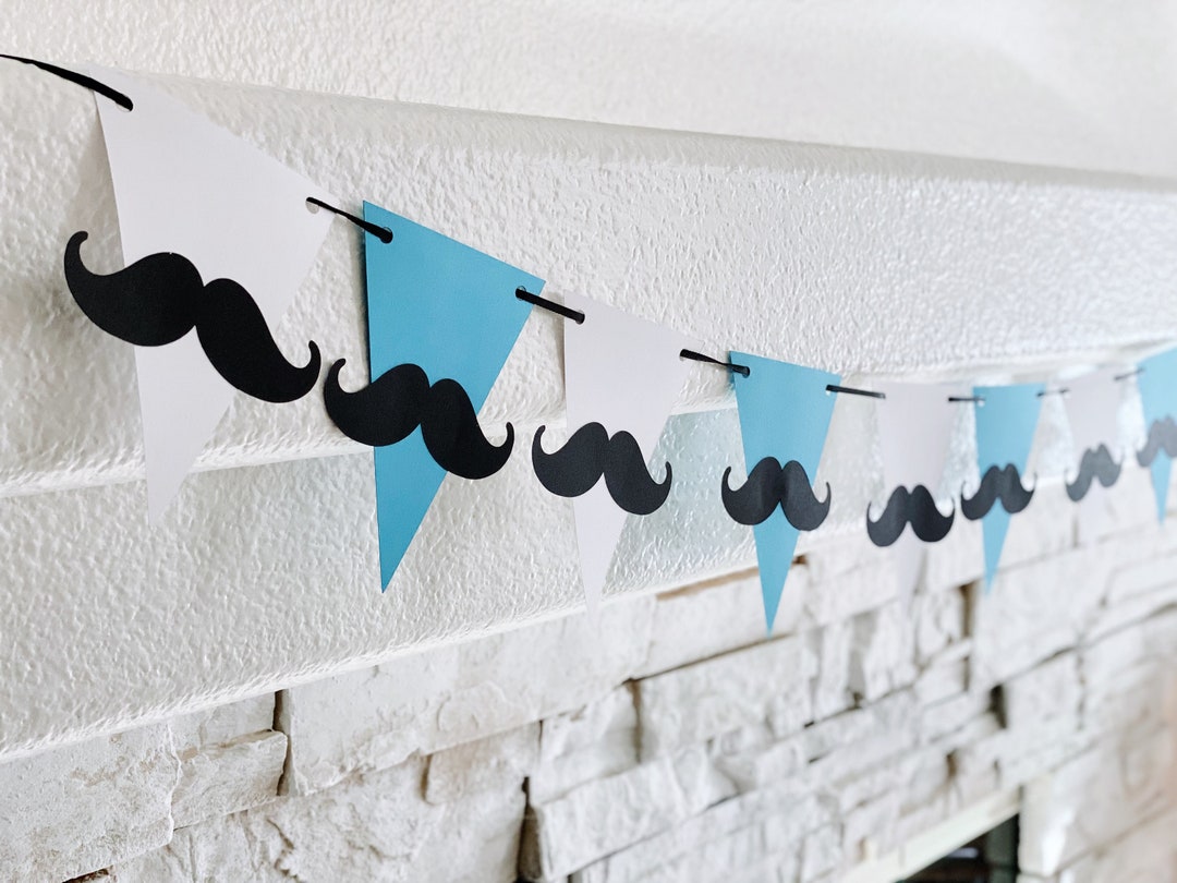 Mustache Banner Mustache Party Mustache Party Decorations Little Man Oh ...