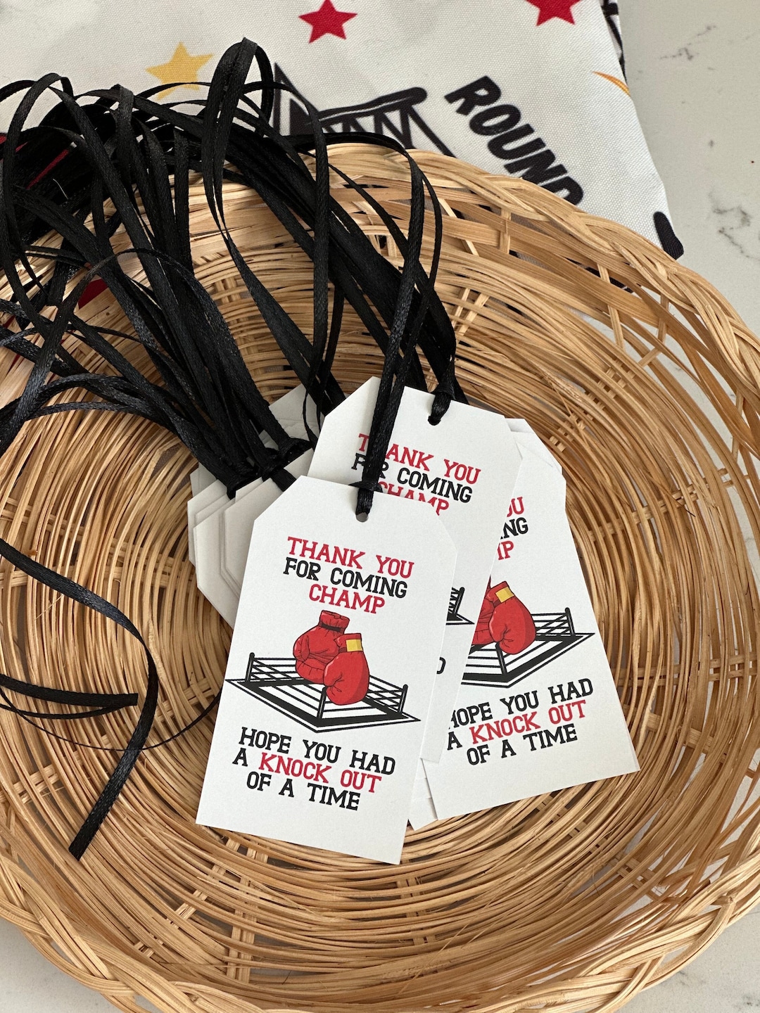 Boxing Gift Tags Boxing Gifts Boxing Gloves UFC Birthday Boxing Theme ...