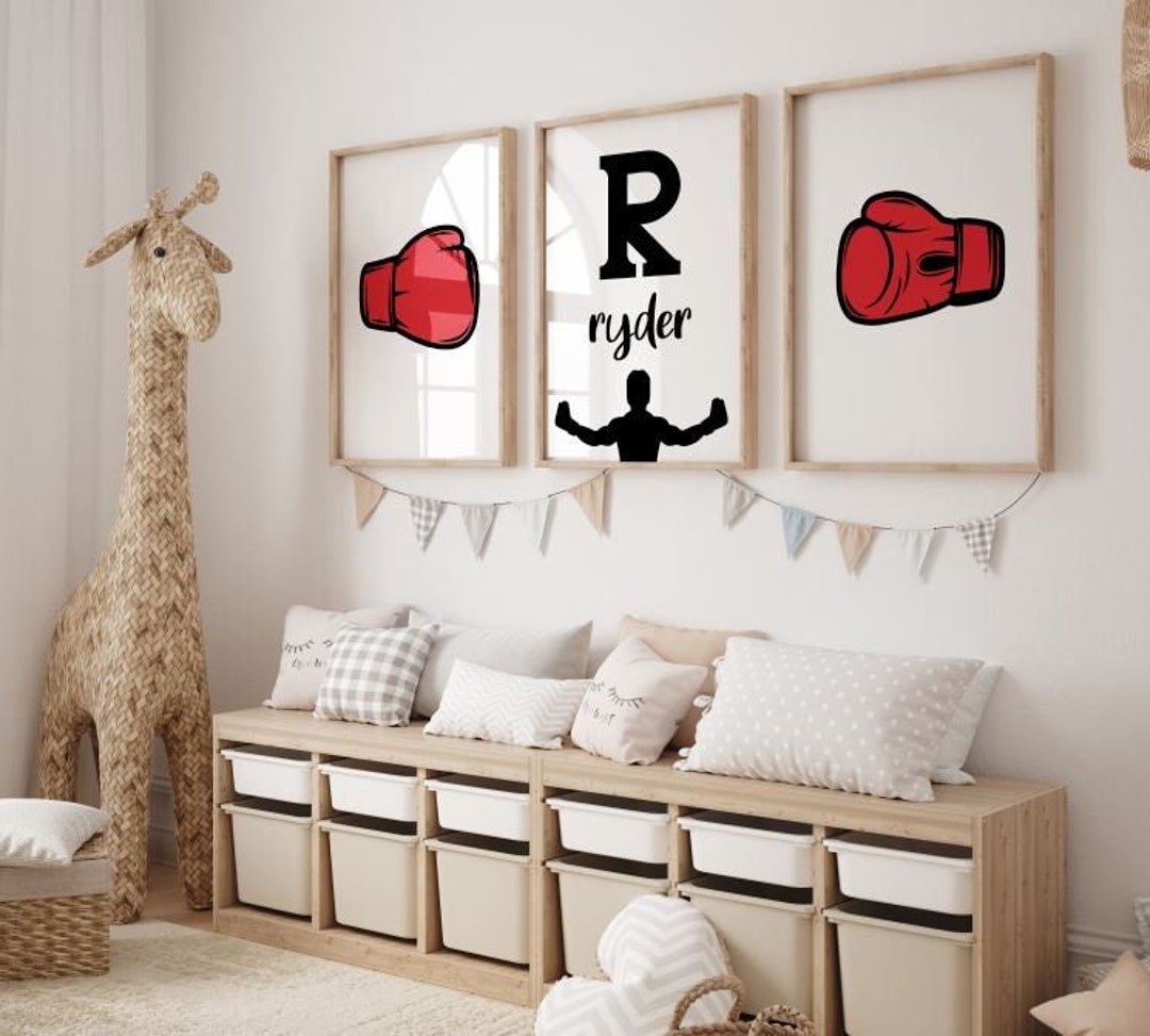 Boxing Poster Boys Playroom Boxer Boxing Party Decorations - Etsy