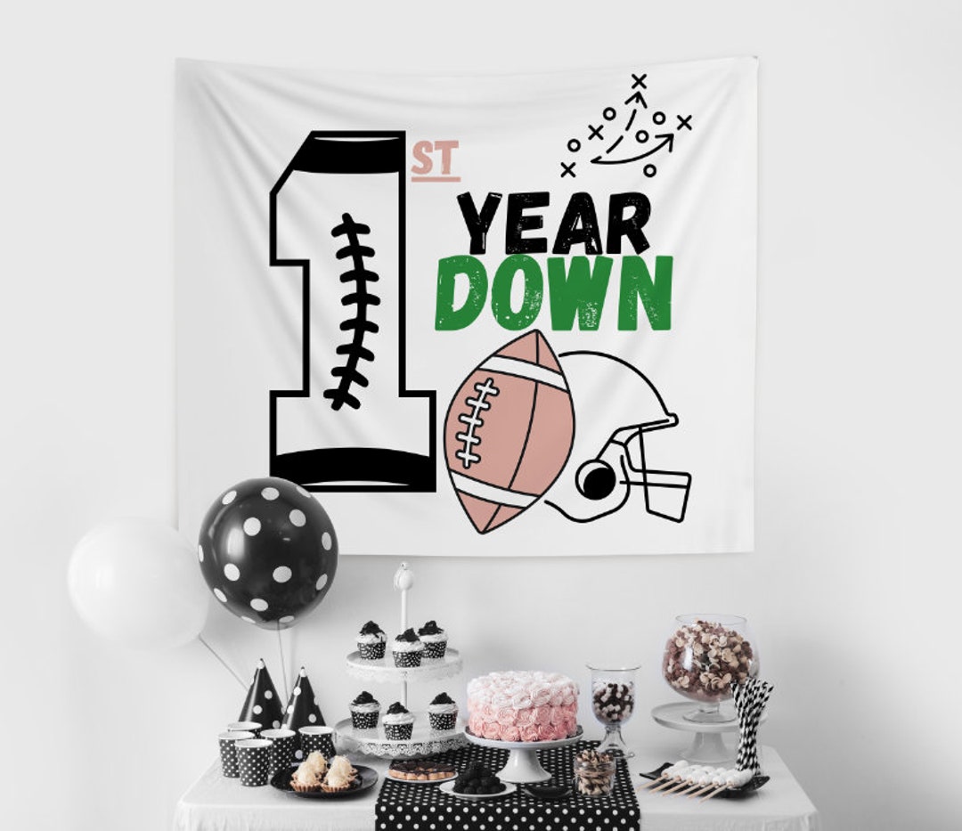 Football Birthday Banner 1st Birthday Football Theme First Birthday ...