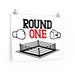 Round One Boxing Party Boxer Little Boxer Sports Banner Boxing Gloves ...