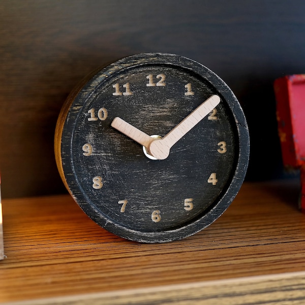 Rustic Desk Clock - Etsy