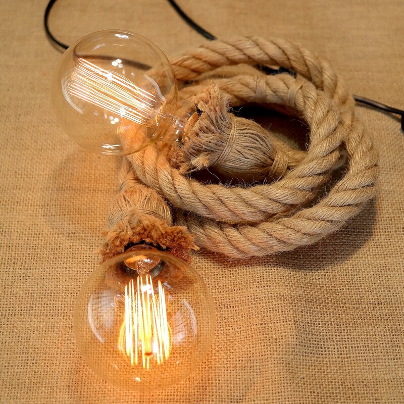 Rope Lamp - Etsy