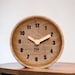 Handcrafted Wooden Analog Desktop Clock for Elegant Home Decor - Etsy
