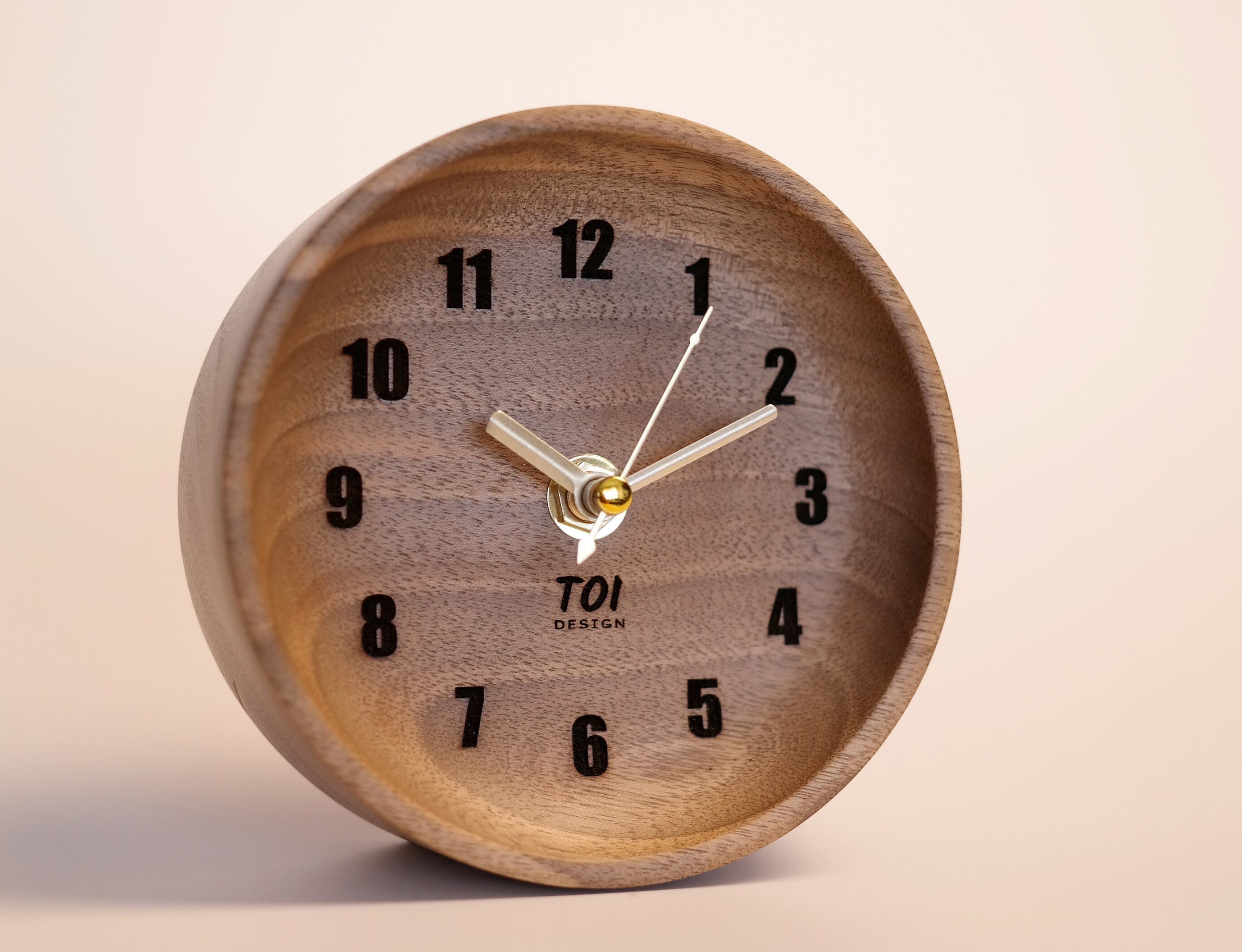 Walnut Wood Table Clock: A Rustic Elegance for Every Room - Etsy