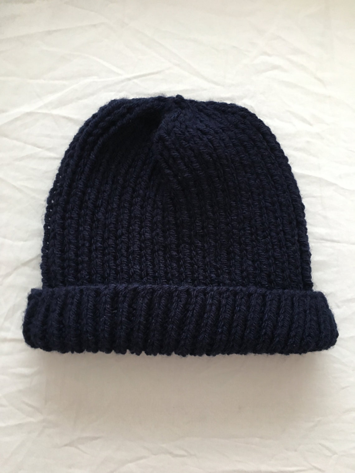KNITTING PATTERN Ribbed Men's Hat Instant Download PDF - Etsy
