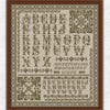 Monochrome Letter K Sampler Cross Stitch Pattern Flowers Alphabet ...
