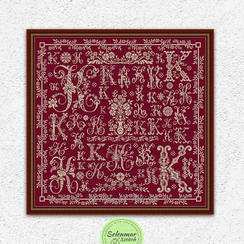 Initial K Embroidery - Etsy