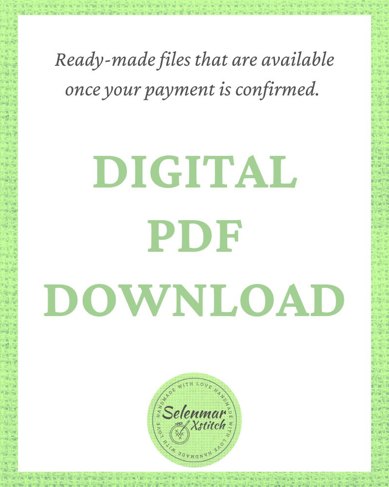 Leafy Monochrome Cross Stitch Pattern Botany Cross Stitch Botanical ...