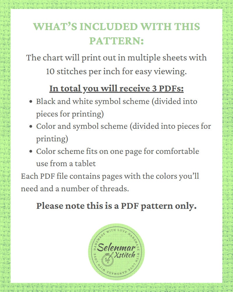 Leafy Monochrome Cross Stitch Pattern Botany Cross Stitch - Etsy