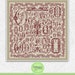 Monochrome Letter Cross Stitch Pattern Floral Capital Letter O Sampler ...