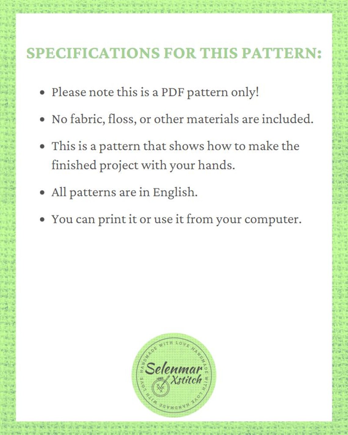 Two Colors Cross Stitch Pattern Floral Cross Stitch Square Embroidery ...