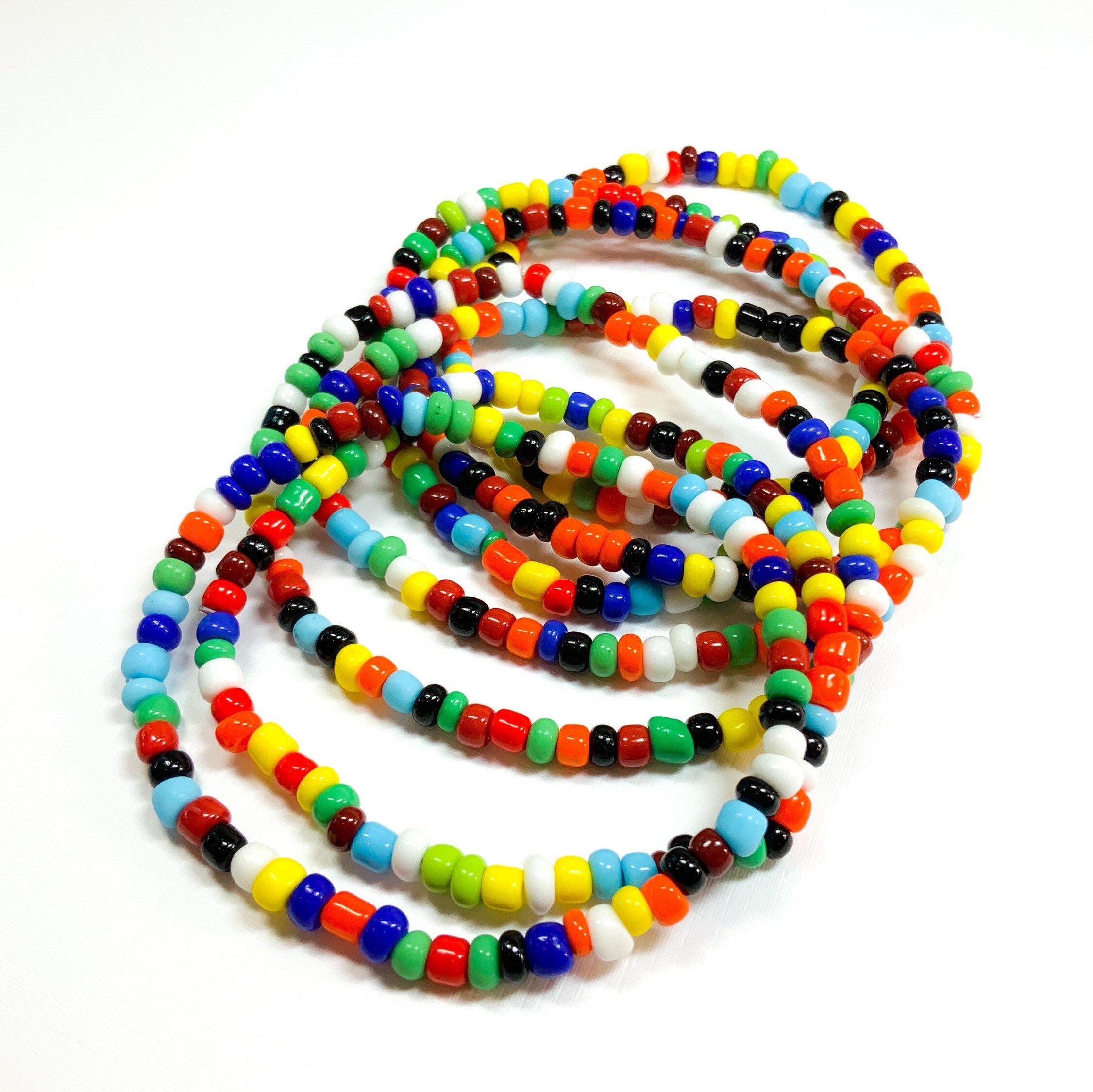 Set Seed Bead Bracelets Custom Bracelets Etsy