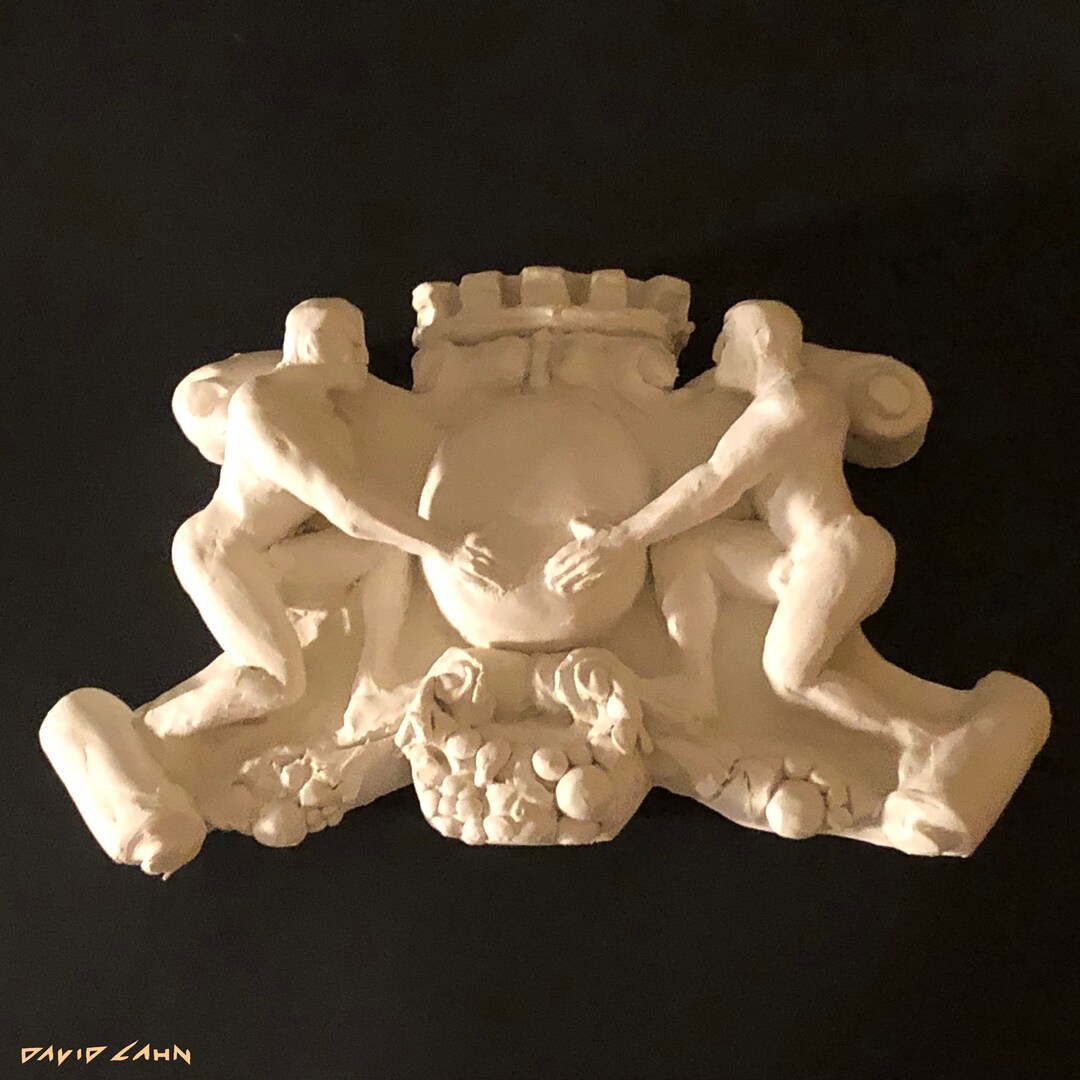 Manlove Coat of Arms Wall Sculpture - 11"x7"x3" - in Progress Work ...