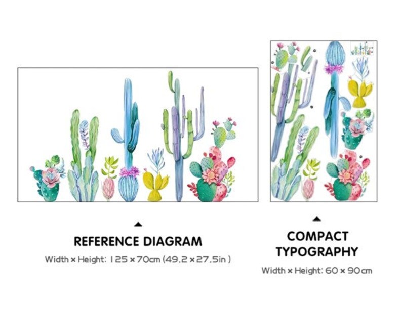 Wall Decal Sticker Walls, Draws, Cupboards, Tiles, Fridges Colourful ...