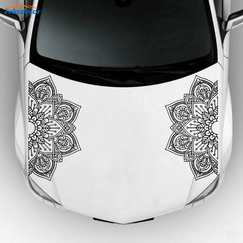 Half Mandala Boho Car Window Sticker Decal - Etsy