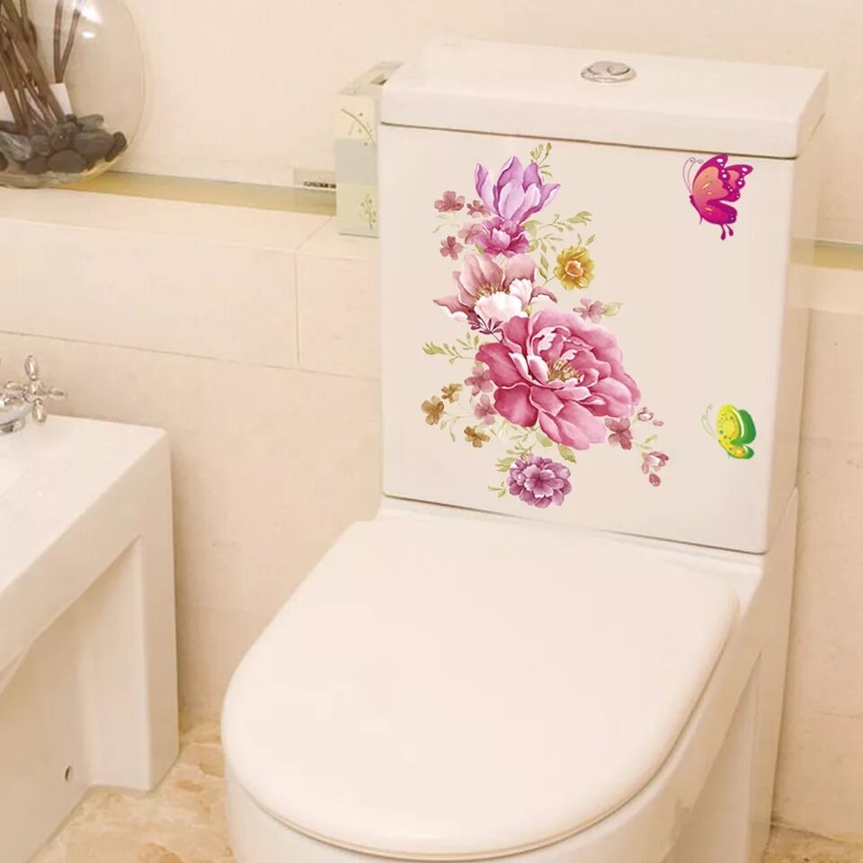 Home Decor Toilet Decal Sticker Toilets, Draws, Cupboards, Tiles, Glass ...