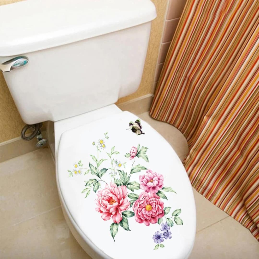 Home Decor Toilet Bathroom Decal Sticker • Toilets, Draws, Cupboards ...