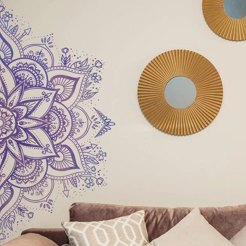 Mandala Wall Sticker - Etsy