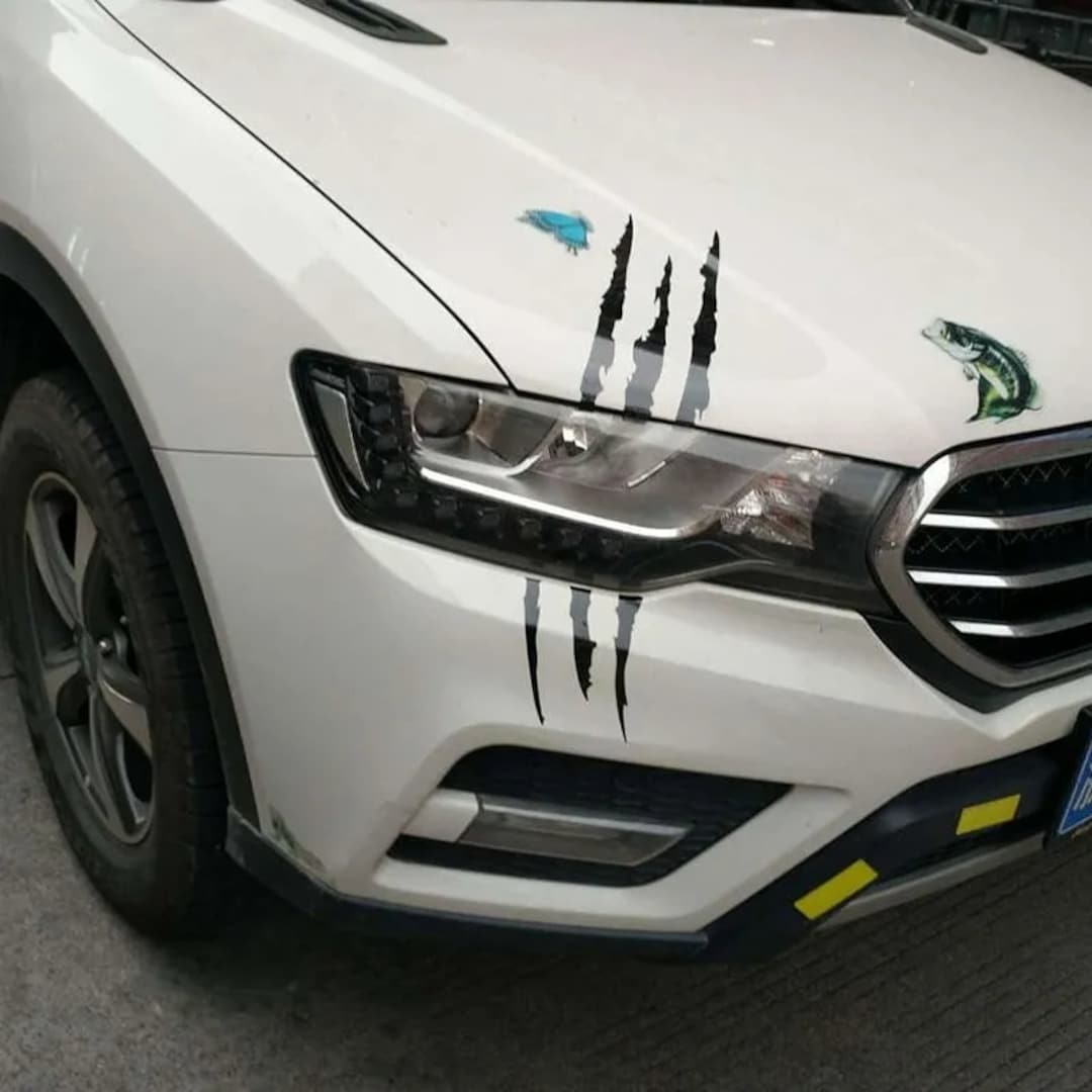 Claw Scratch Car Decal Sticker - Etsy