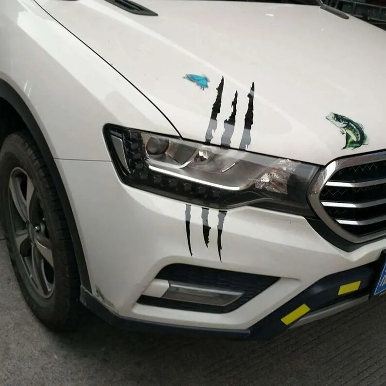 Claw Scratch Car Decal Sticker - Etsy