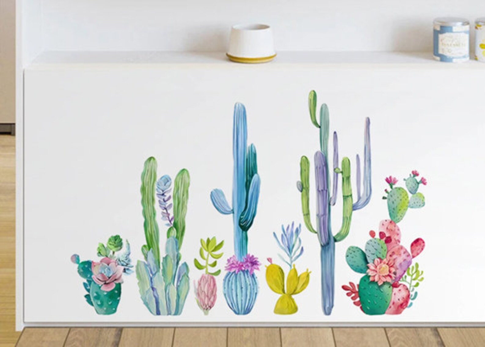 Wall Decal Sticker Walls, Draws, Cupboards, Tiles, Fridges Colourful ...