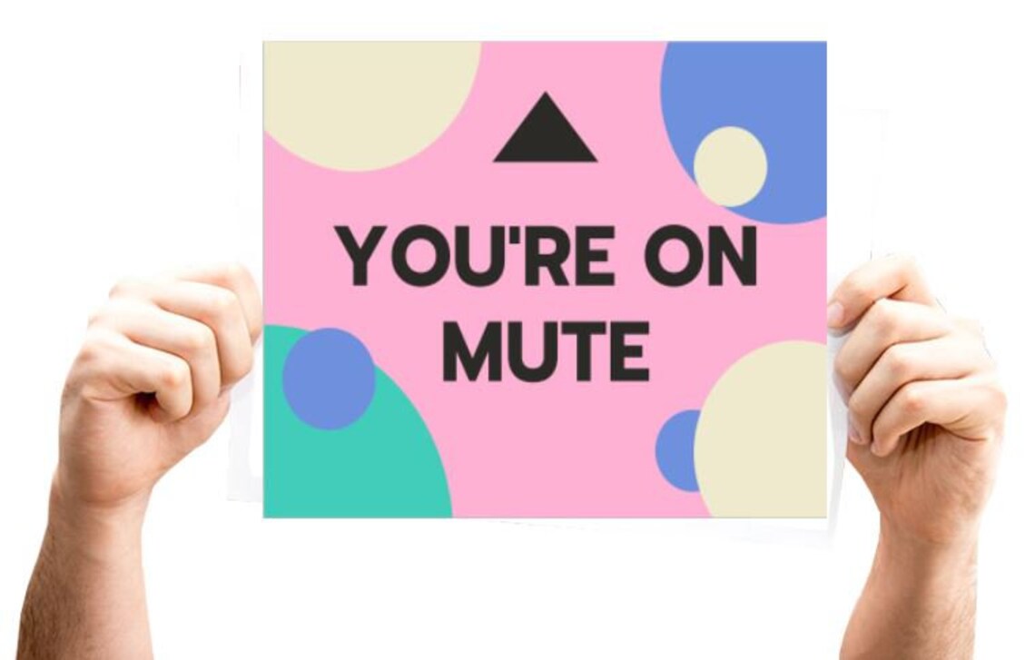 15 signs for virtual meetings online classes and chats with | Etsy