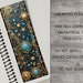15 Jeweled Blue Printable Bookmarks, Digital Download Bookmark Pages ...