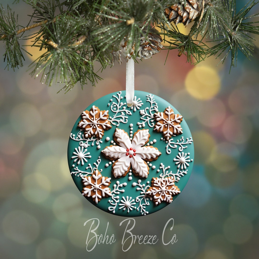 Christmas Cookie Ornament Sublimation PNG, Instant Download, Christmas ...
