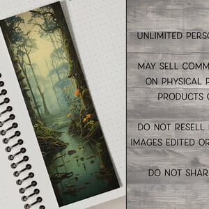 10 Whimsical Swamp Printable Bookmarks, Digital Download Bookmark Pages ...