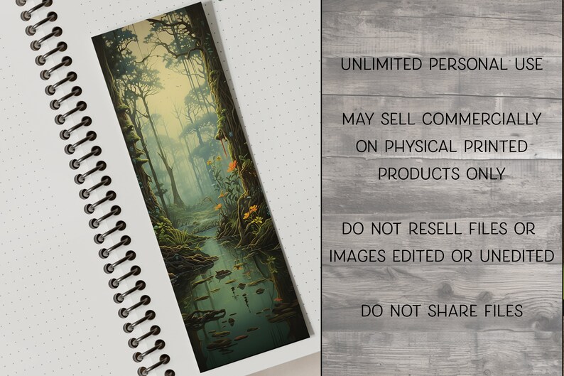 10 Whimsical Swamp Printable Bookmarks, Digital Download Bookmark Pages ...