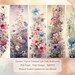 15 Watercolor Flowers Printable Bookmarks, Digital Download Bookmark ...
