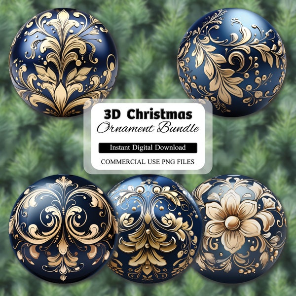 Blue Ornaments - Etsy