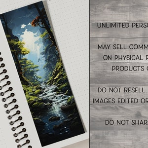 Calming River 10 Printable Bookmarks, Digital Download Bookmark Pages ...