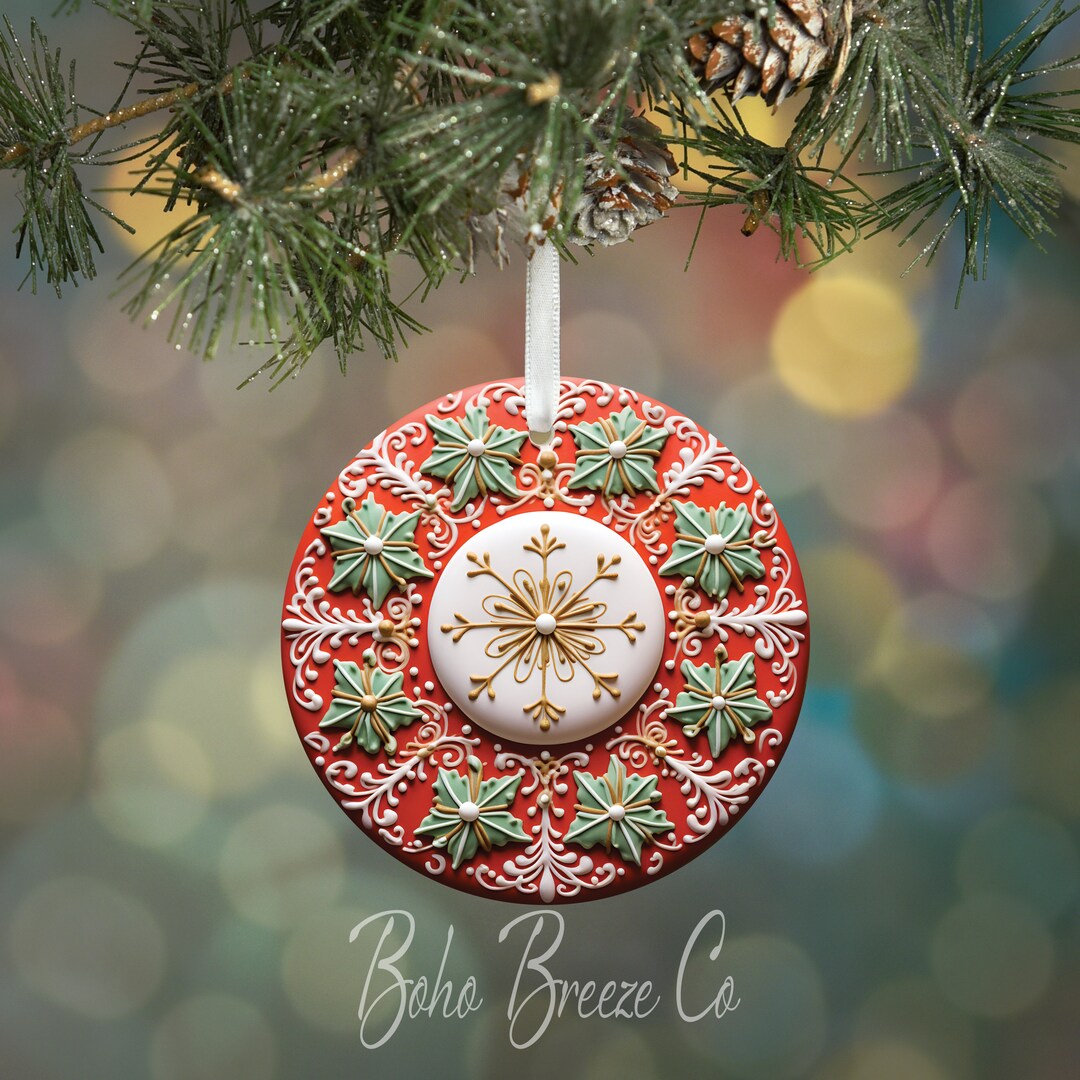 Christmas Cookie Ornament Sublimation PNG, Instant Download, Christmas ...