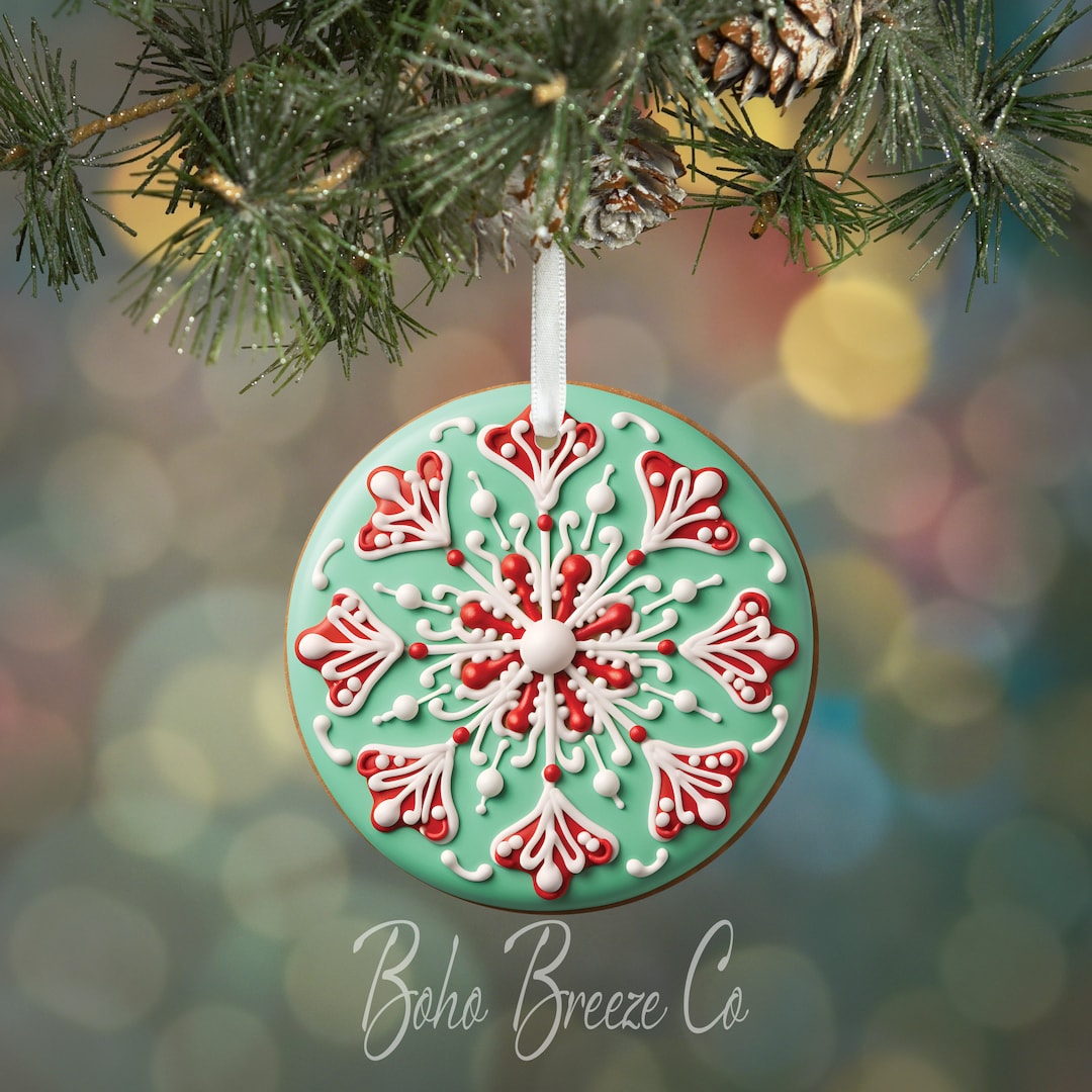 Christmas Cookie Ornament Sublimation PNG, Instant Download, Christmas ...