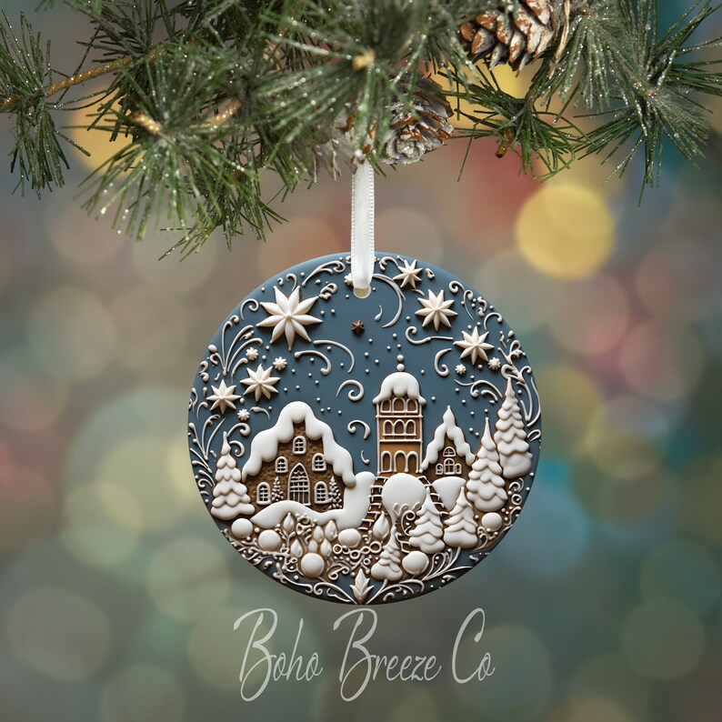 Cookie House Christmas Ornament Sublimation PNG, Instant Download ...