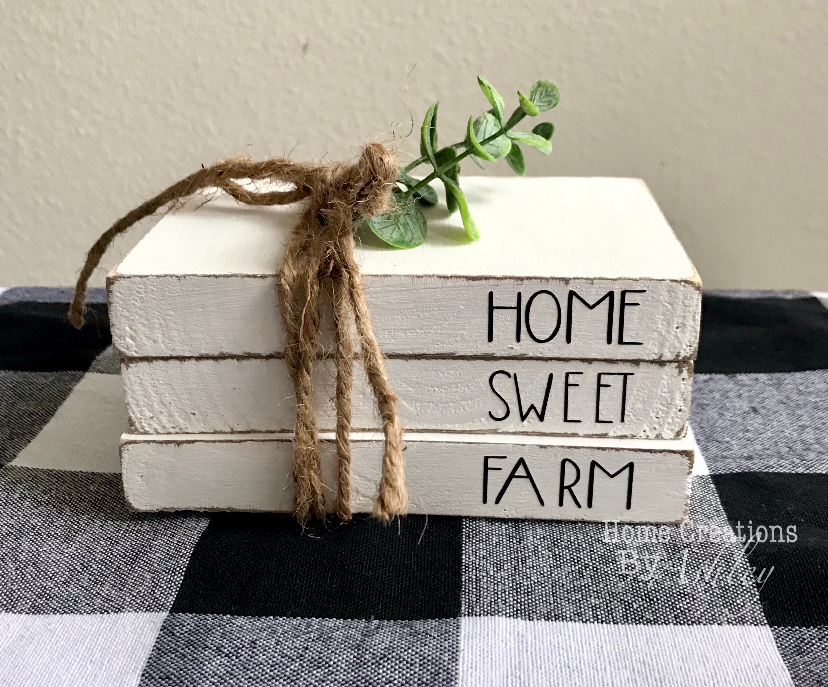 Mini Farmhouse Wood Stacked Books/tiered Tray Stacked Wood/ - Etsy