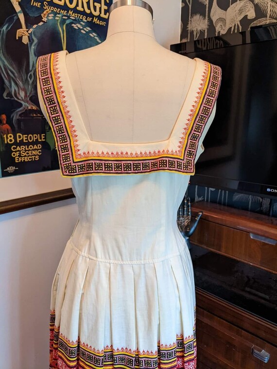 1950s "Malihini - Made in Hawaii" Cotton Red and Yell… - Gem