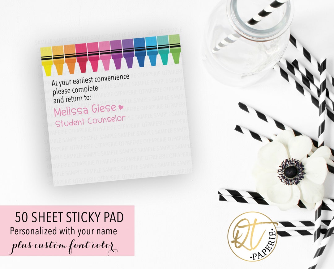 Teacher Sticky Note, School Complete and Return Note, Teacher ...