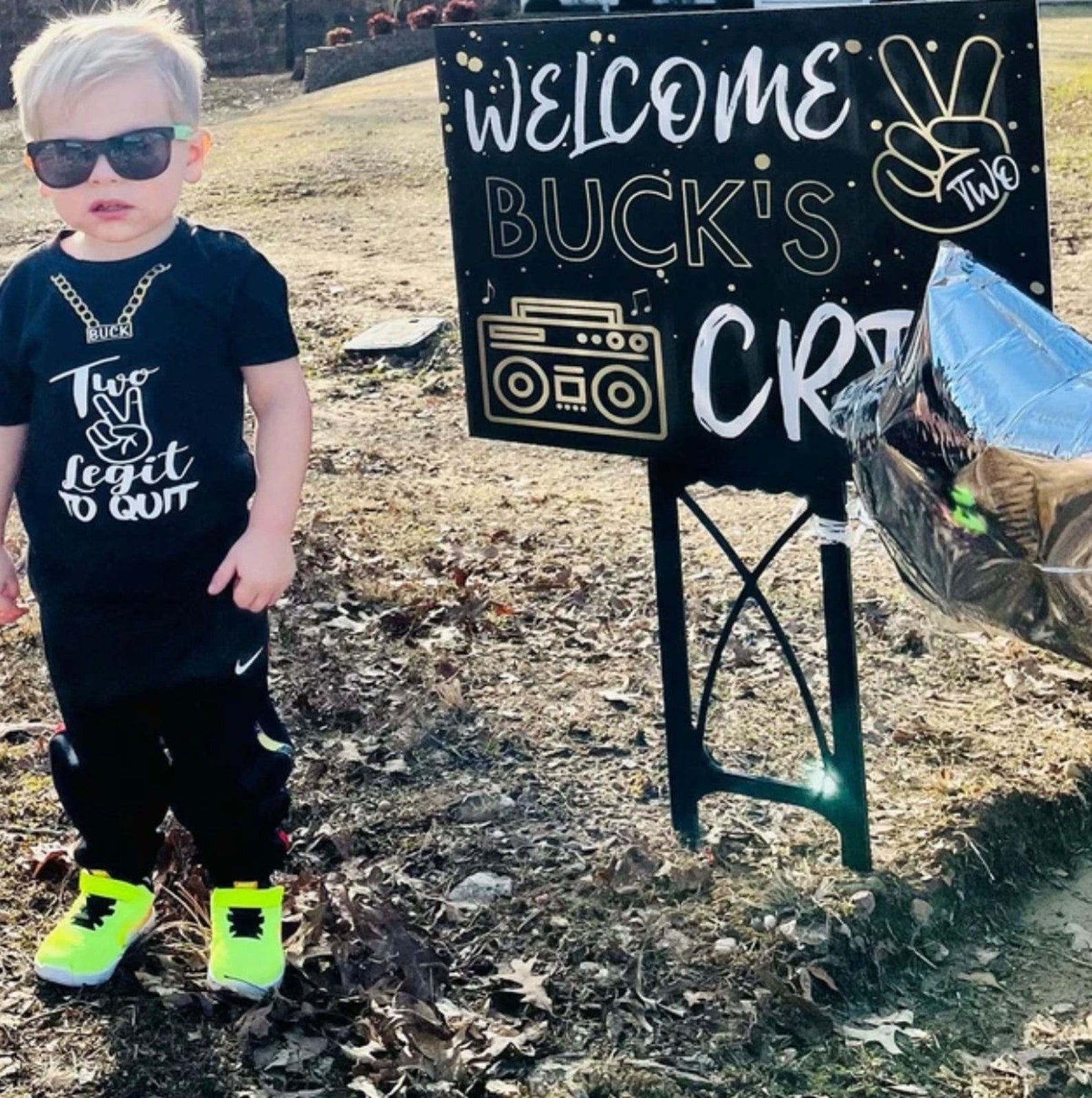 Two Legit to Quit Welcome Sign, Two Legit Yard Sign, Two Legit Sign, 2 ...