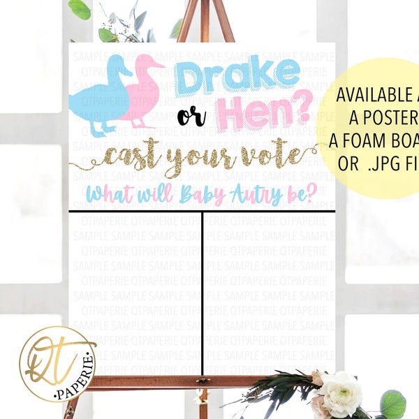 Duck Gender Reveal - Etsy