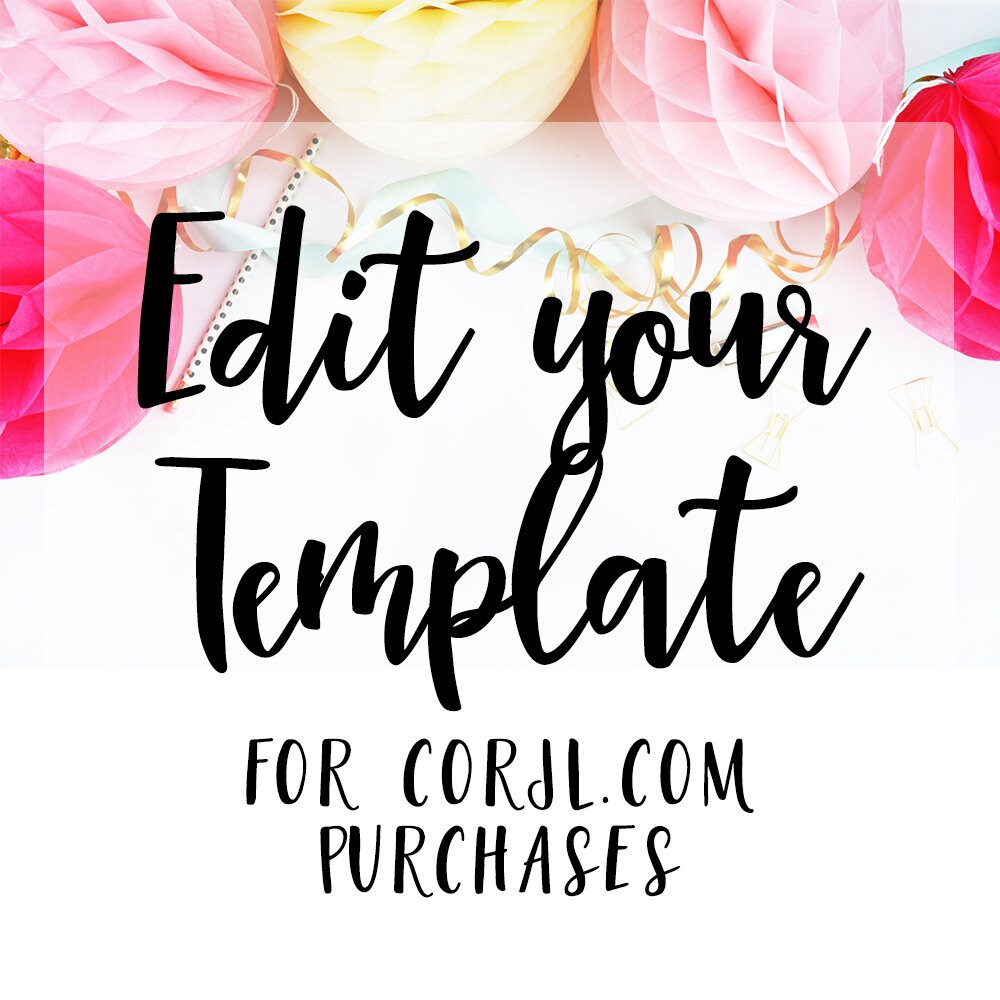 Corjl Template Editing Add-On | Etsy