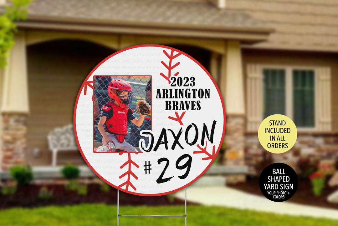 Baseball Yard Sign, High School Baseball Sign, Baseball Team Pride Sign ...