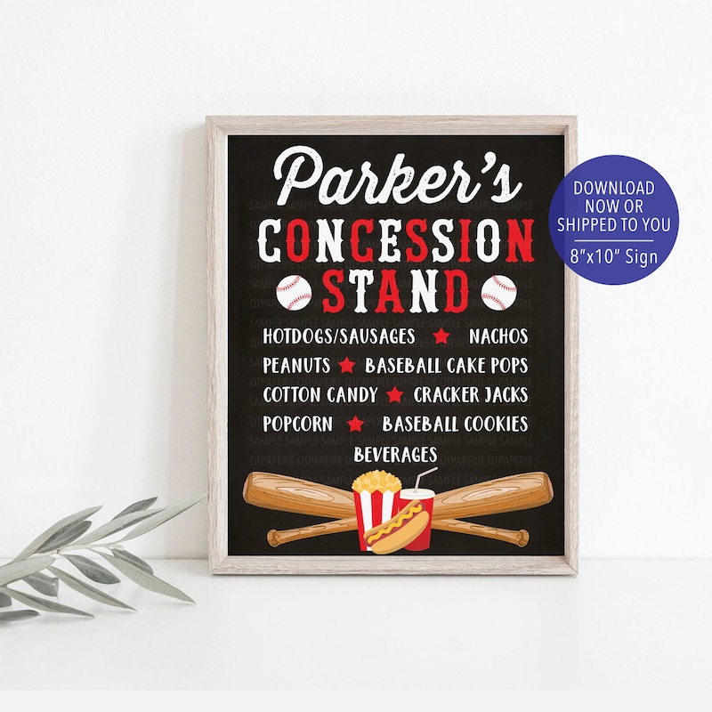 Concession Stand Sign - Etsy