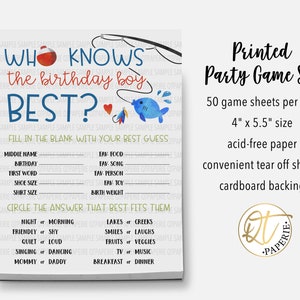 Fish Birthday Game, Ofishally One Party Game, Who Knows the Birthday ...