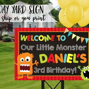 Monster Party Sign, Monster Birthday Sign, Monster Welcome Sign ...
